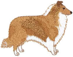 Rough Collie Embroidery Design | EmbroideryDesigns.com