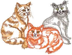 Cats Embroidery Design | EmbroideryDesigns.com