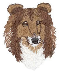 Rough Collie Embroidery Design | EmbroideryDesigns.com