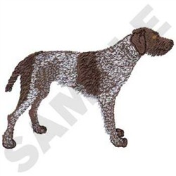 German Wirehair Pointer Embroidery Design | EmbroideryDesigns.com