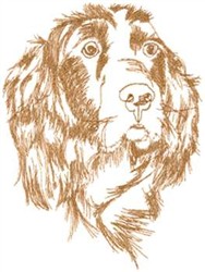 Springer Spaniel Embroidery Design | EmbroideryDesigns.com