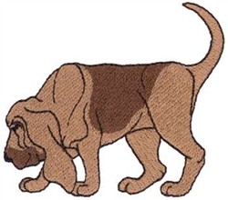 Bloodhound Embroidery Design | EmbroideryDesigns.com