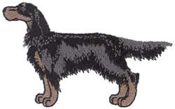 Gordon Setter Embroidery Design | EmbroideryDesigns.com