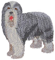 Bearded Collie Embroidery Design | EmbroideryDesigns.com