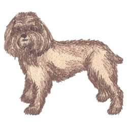 Cockapoo Embroidery Design | EmbroideryDesigns.com