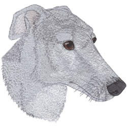 Greyhound Head Embroidery Design | EmbroideryDesigns.com
