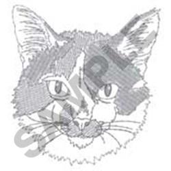 Calico Cat Embroidery Design | EmbroideryDesigns.com
