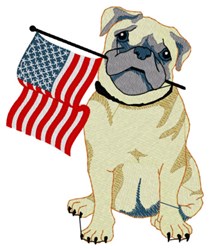 Pug Embroidery Design | EmbroideryDesigns.com