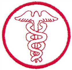 Medical Symbol Outline Embroidery Design | EmbroideryDesigns.com