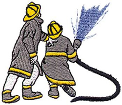Firefighters Embroidery Design | EmbroideryDesigns.com