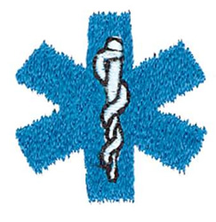 1 Inch Star Of Life Embroidery Design | EmbroideryDesigns.com