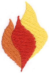 Sm. Flames Embroidery Design | EmbroideryDesigns.com