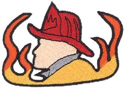 Firefighter Embroidery Design | EmbroideryDesigns.com