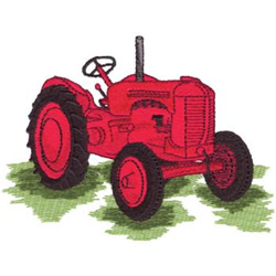 Classic Tractor Embroidery Design | EmbroideryDesigns.com