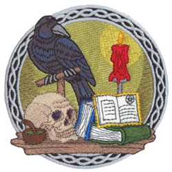 Raven Embroidery Design | EmbroideryDesigns.com