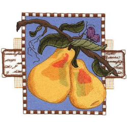 Pears Embroidery Design | EmbroideryDesigns.com