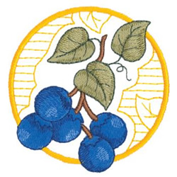 Blueberries Embroidery Design | EmbroideryDesigns.com
