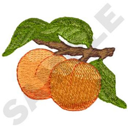 Apricots Embroidery Design | EmbroideryDesigns.com