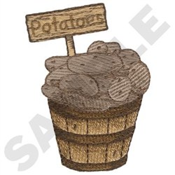 Potatoes Embroidery Design | EmbroideryDesigns.com