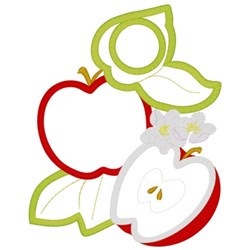Apples Applique Embroidery Design | EmbroideryDesigns.com