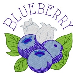 Blueberry Embroidery Design | EmbroideryDesigns.com