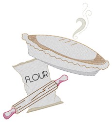 Pie Embroidery Design | EmbroideryDesigns.com