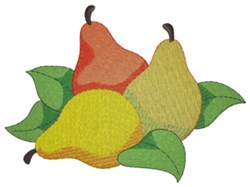 Pears Embroidery Design | EmbroideryDesigns.com