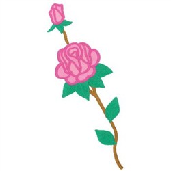 Rose And Rosebud Embroidery Design | EmbroideryDesigns.com
