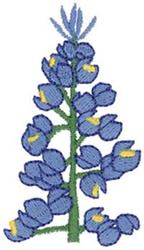 Bluebonnet Embroidery Design | EmbroideryDesigns.com