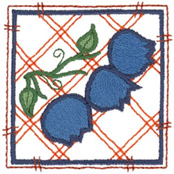 Blueberries Embroidery Design | EmbroideryDesigns.com