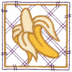 Banana Embroidery Design | EmbroideryDesigns.com