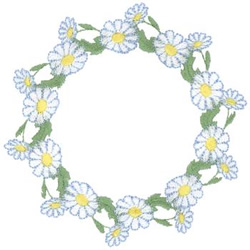 Daisy Circle Embroidery Design | EmbroideryDesigns.com