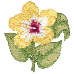 Hibiscus Embroidery Design | EmbroideryDesigns.com