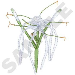 Spider Lily Embroidery Design | EmbroideryDesigns.com