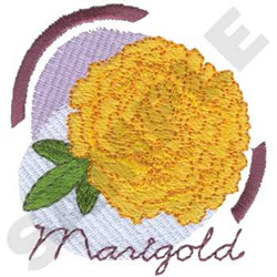 Marigold Embroidery Design | EmbroideryDesigns.com