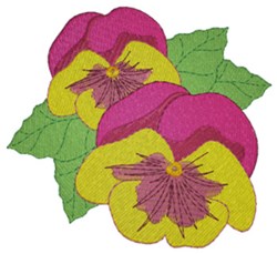 Pansies Embroidery Design | EmbroideryDesigns.com