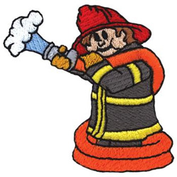 Firefighter Embroidery Design | EmbroideryDesigns.com