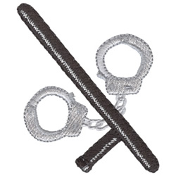 Handcuffs Embroidery Design | EmbroideryDesigns.com