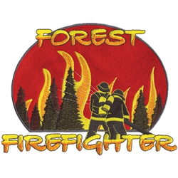 Forest Firefighter Embroidery Design | EmbroideryDesigns.com