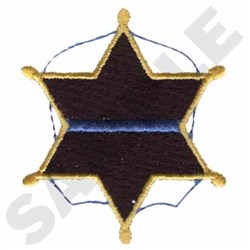 Police Badge Embroidery Design | EmbroideryDesigns.com
