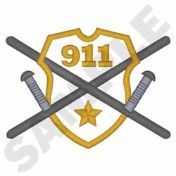 Police Badge Embroidery Design | EmbroideryDesigns.com