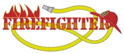 Firefighter Embroidery Design | EmbroideryDesigns.com