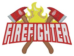 Firefighter Embroidery Design | EmbroideryDesigns.com