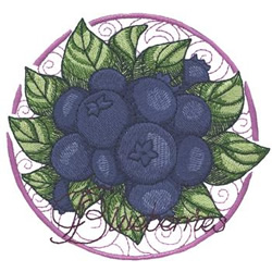 Blueberries Embroidery Design | EmbroideryDesigns.com