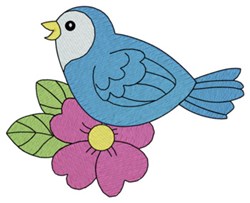 Blue Bird Embroidery Design | EmbroideryDesigns.com