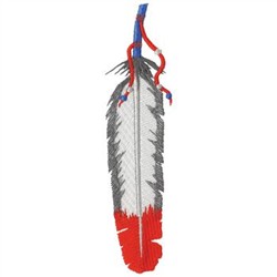 Indian Feather Embroidery Design | EmbroideryDesigns.com