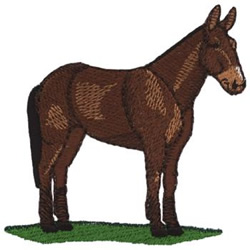 Mule Embroidery Design | EmbroideryDesigns.com