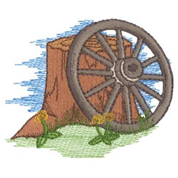 Wagon Wheel Embroidery Design | EmbroideryDesigns.com