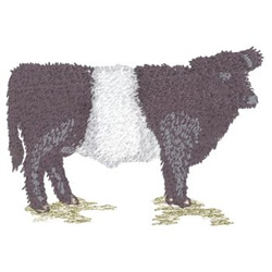 Belted Galloway Embroidery Design | EmbroideryDesigns.com