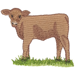 Calf Embroidery Design | EmbroideryDesigns.com